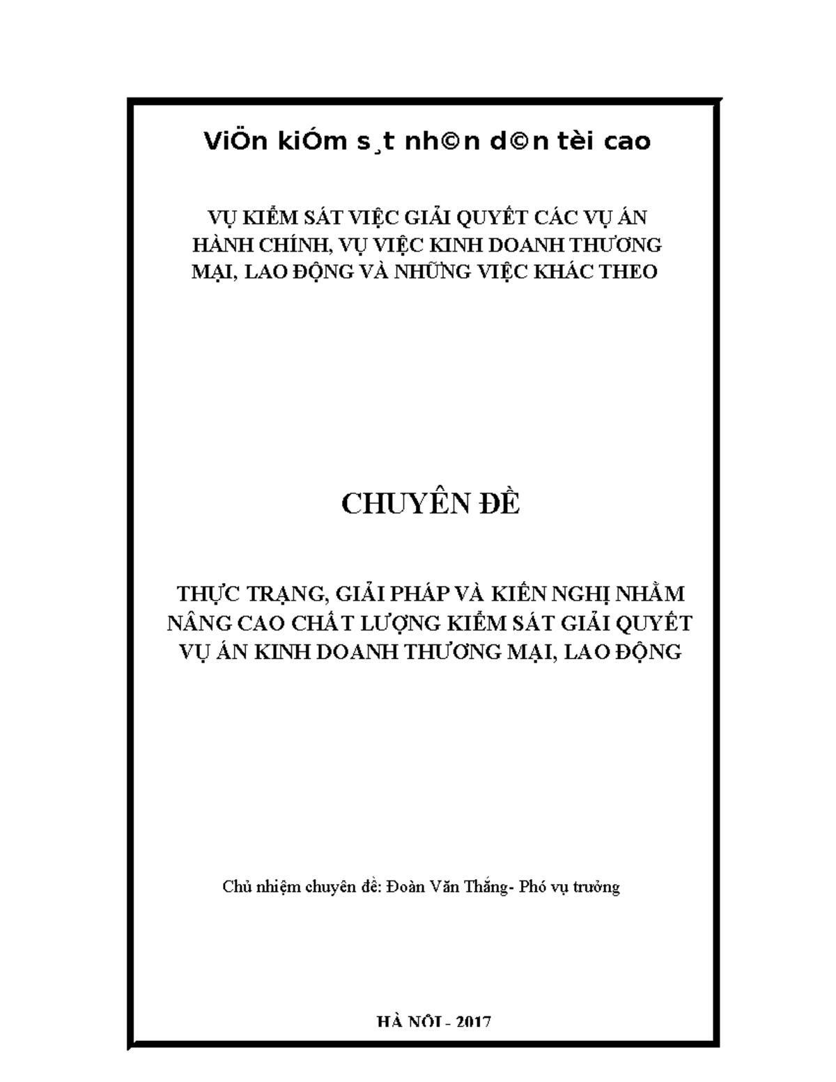 Vụ 10 kinh doanh thương mại - 1 ViÖn kiÓm s ̧t nh©n d©n tèi cao VỤ KIỂM ...