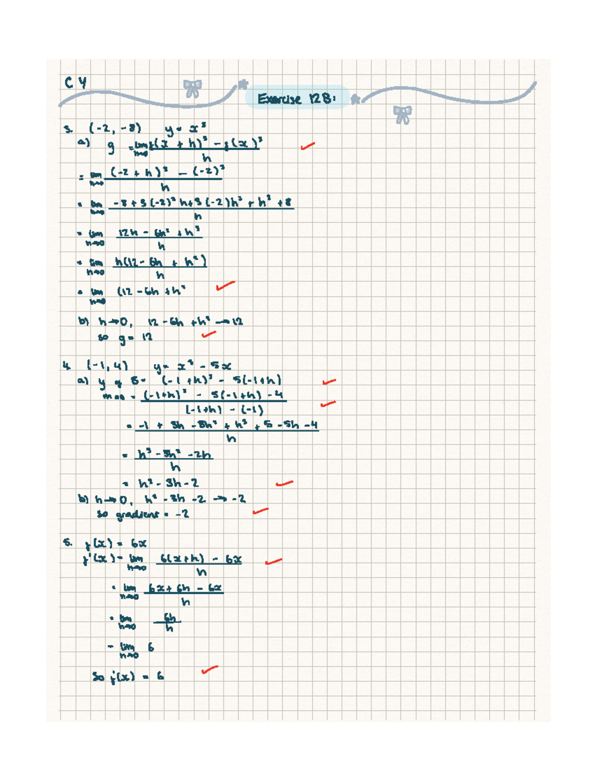 Maths HW - CY Exercise 1213 3 I 2 8 y 213 ####### al g hims a th g x ...
