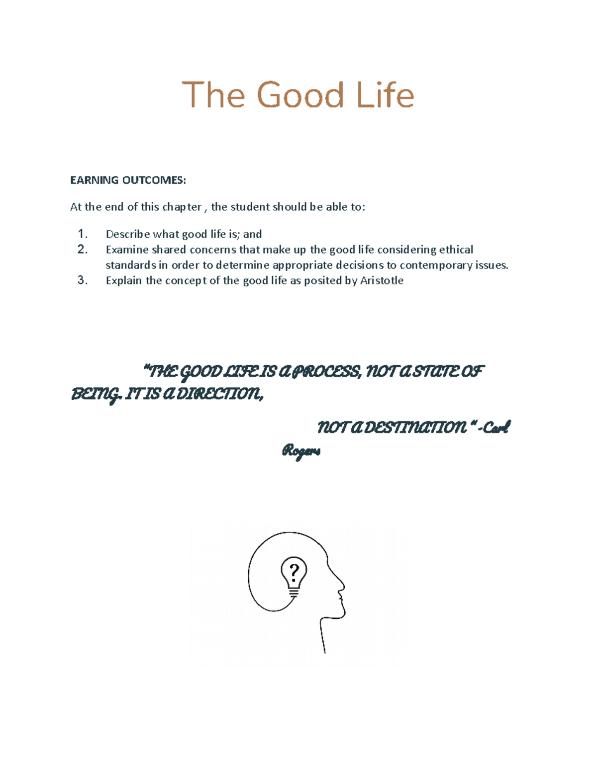 The Good Life - Discussion about The Good Life - The Good Life EARNING ...