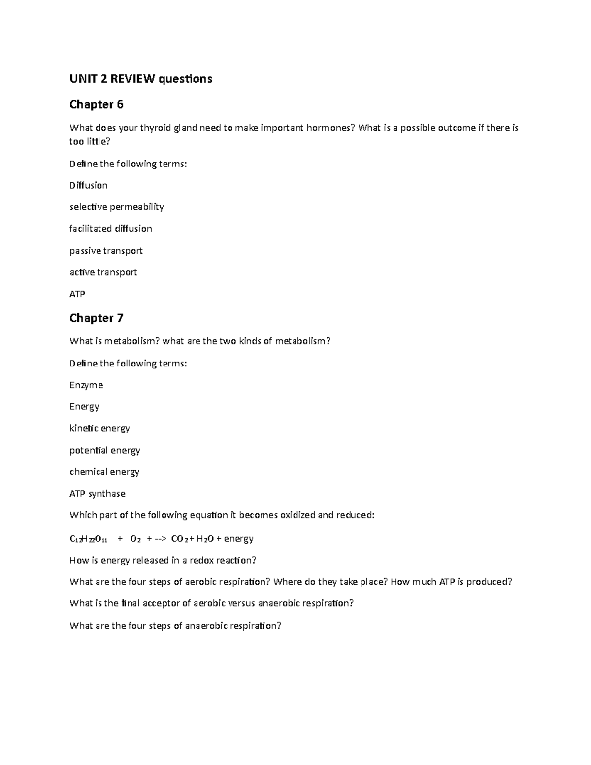 UNIT 2 Review Questions UNIT 2 REVIEW Questions Chapter 6 What Does unit-2-review-questions-unit-2-review-questions-chapter-6-what-does