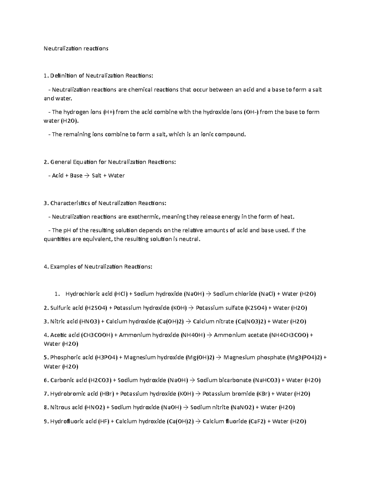 Neutralization reaction - Neutralization reactions Definition of ...