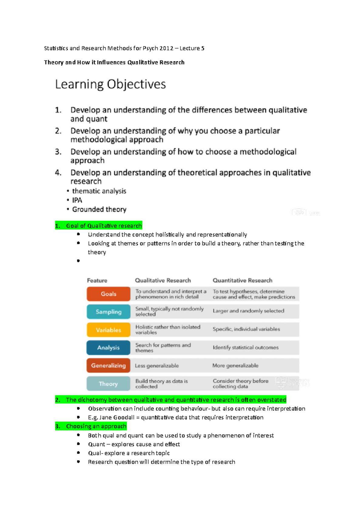 2012 Lecture 05 Theory and How it Influences Qualitative Research ...