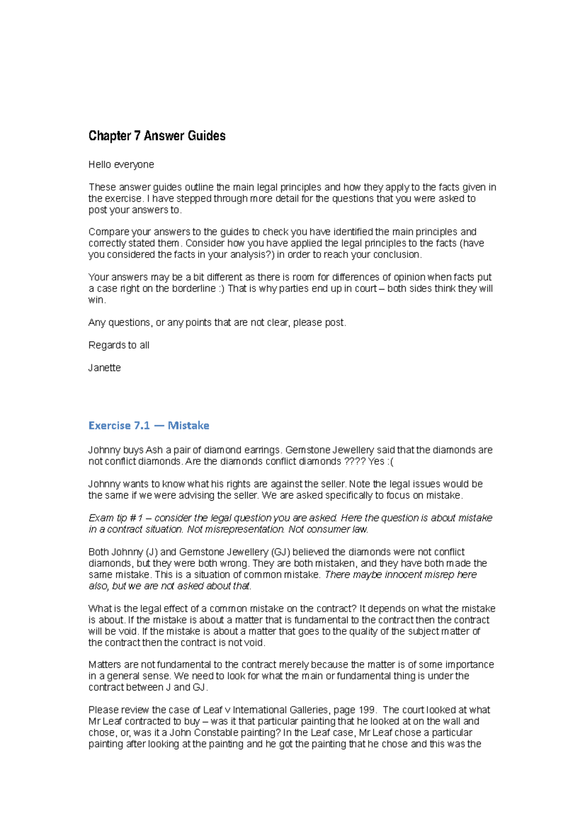 Chapter 7 Answer Guides JN - Chapter 7 Answer Guides Hello everyone ...