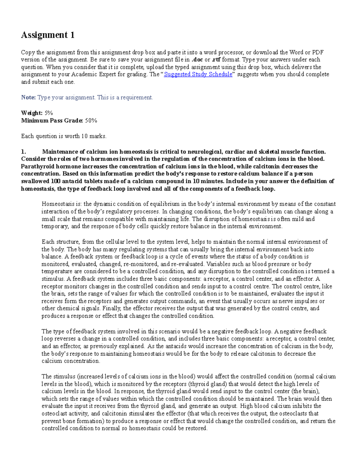 BIOL235 8 - assignment 1 - BIOL 235 - AU - Studocu