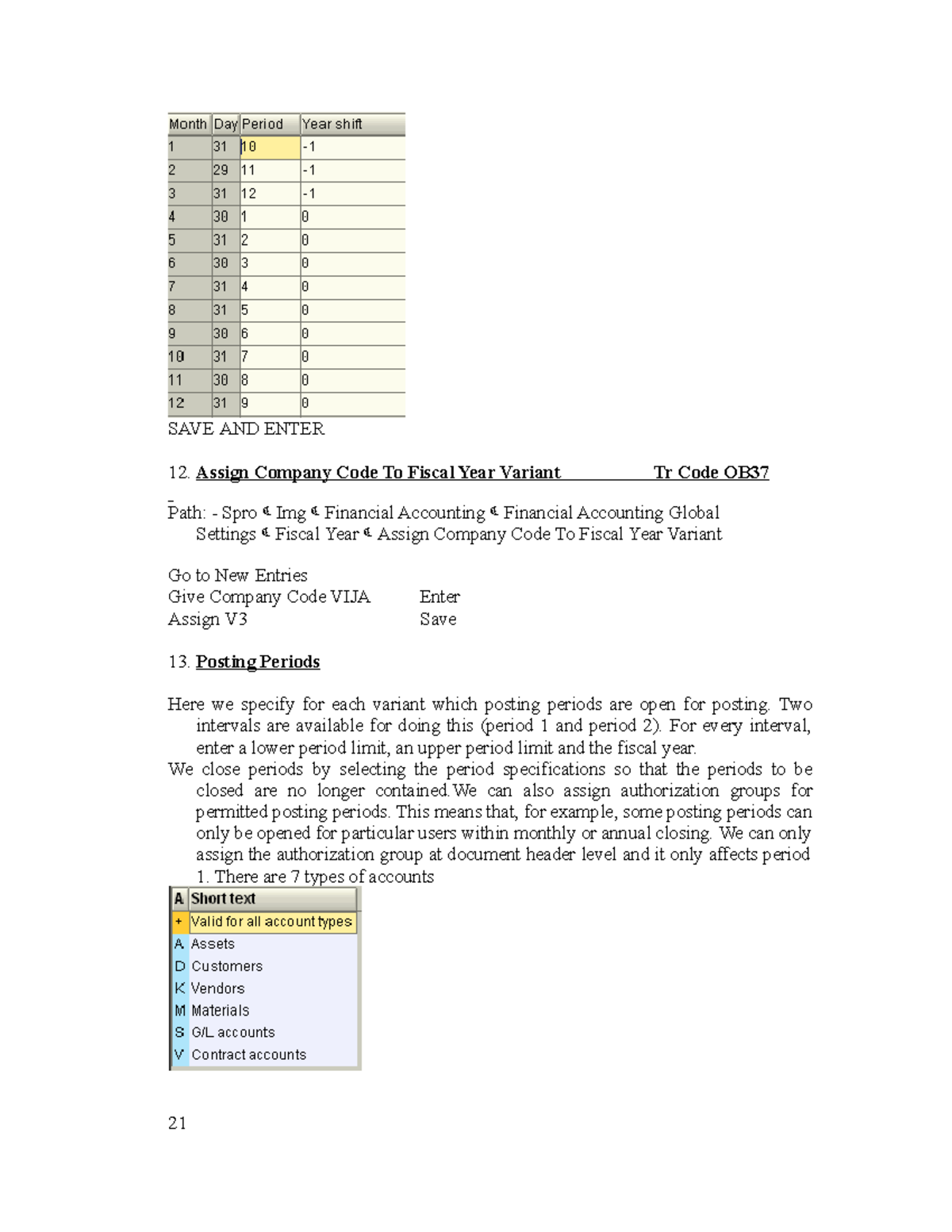 Financial Accounting and Controlling - 21 SAVE AND ENTER Assign Company ...