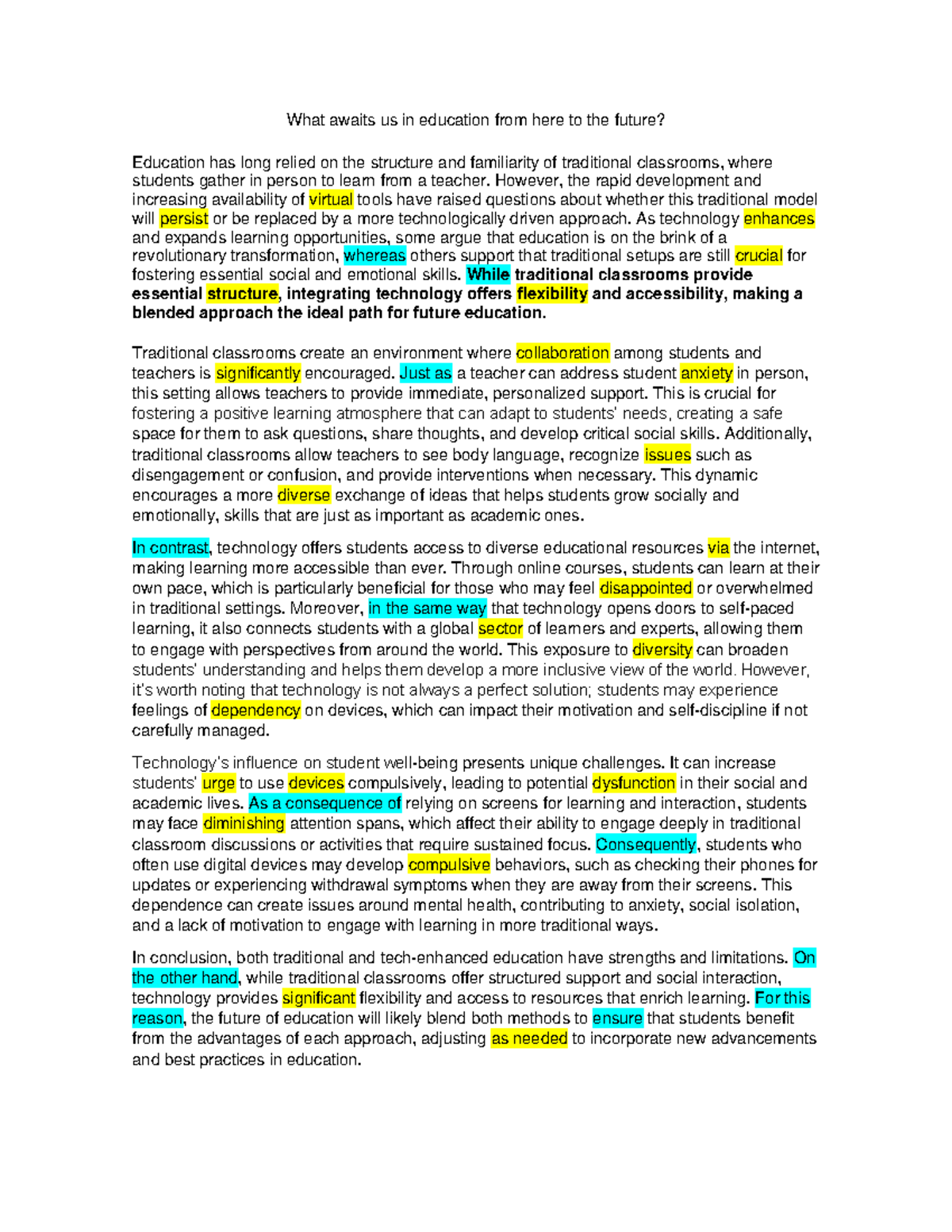 ARW3 Portfolio Instructions - What awaits us in education from here to ...