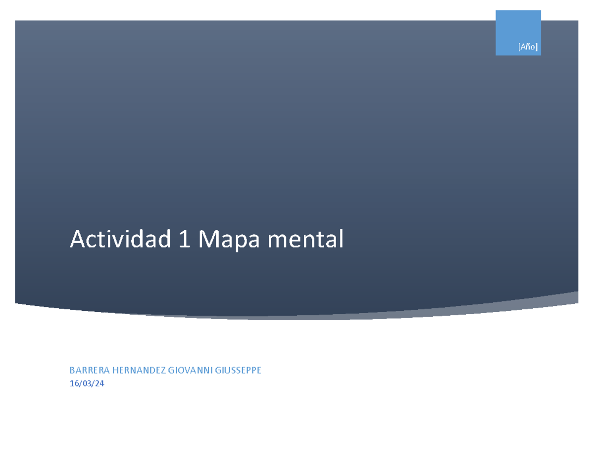 A#1 BHGG - Hoal - Lógica y programación estructurada - Actividad 1 Mapa ...