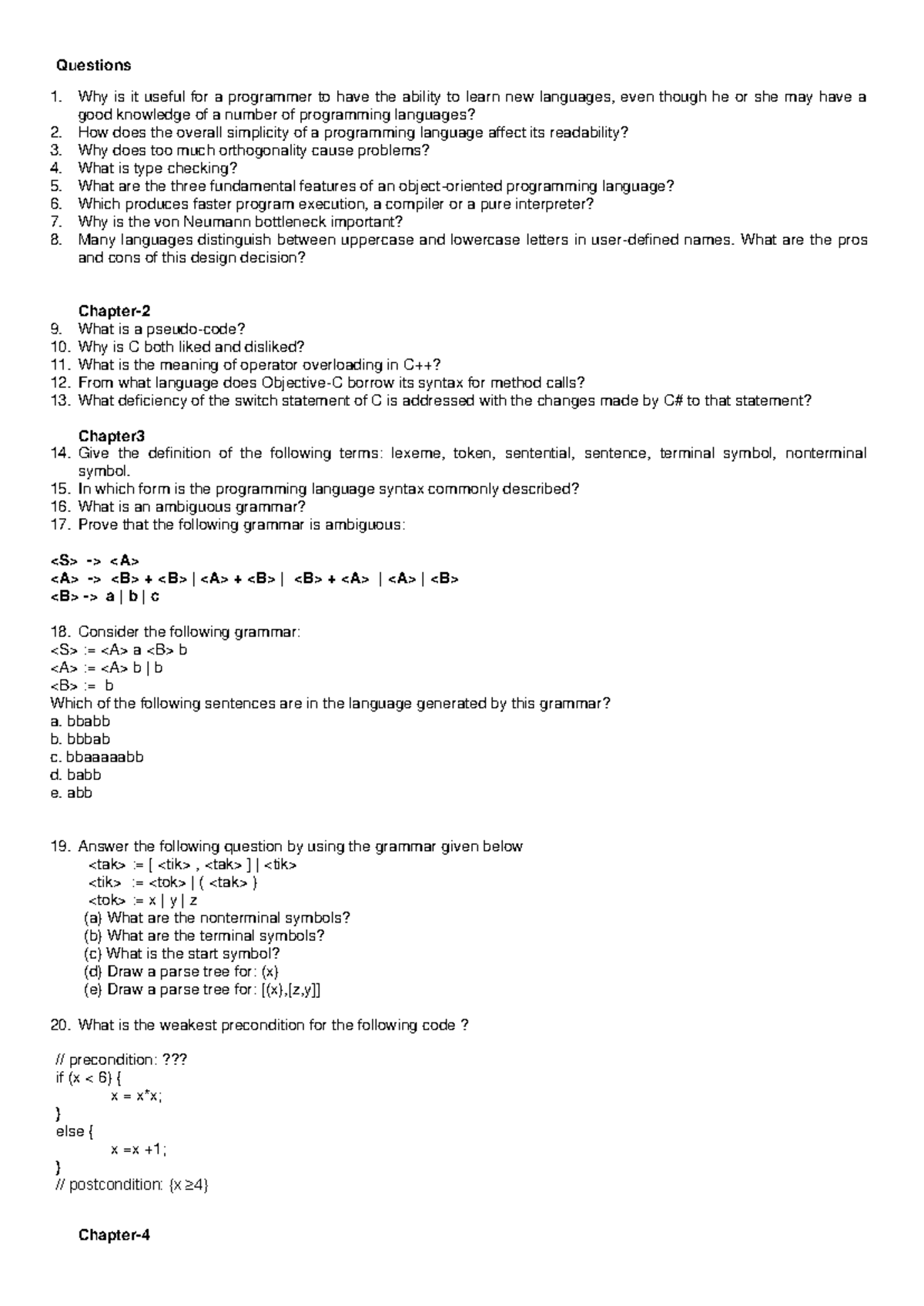 Exercise questions Midterm - Questions Why is it useful for a ...