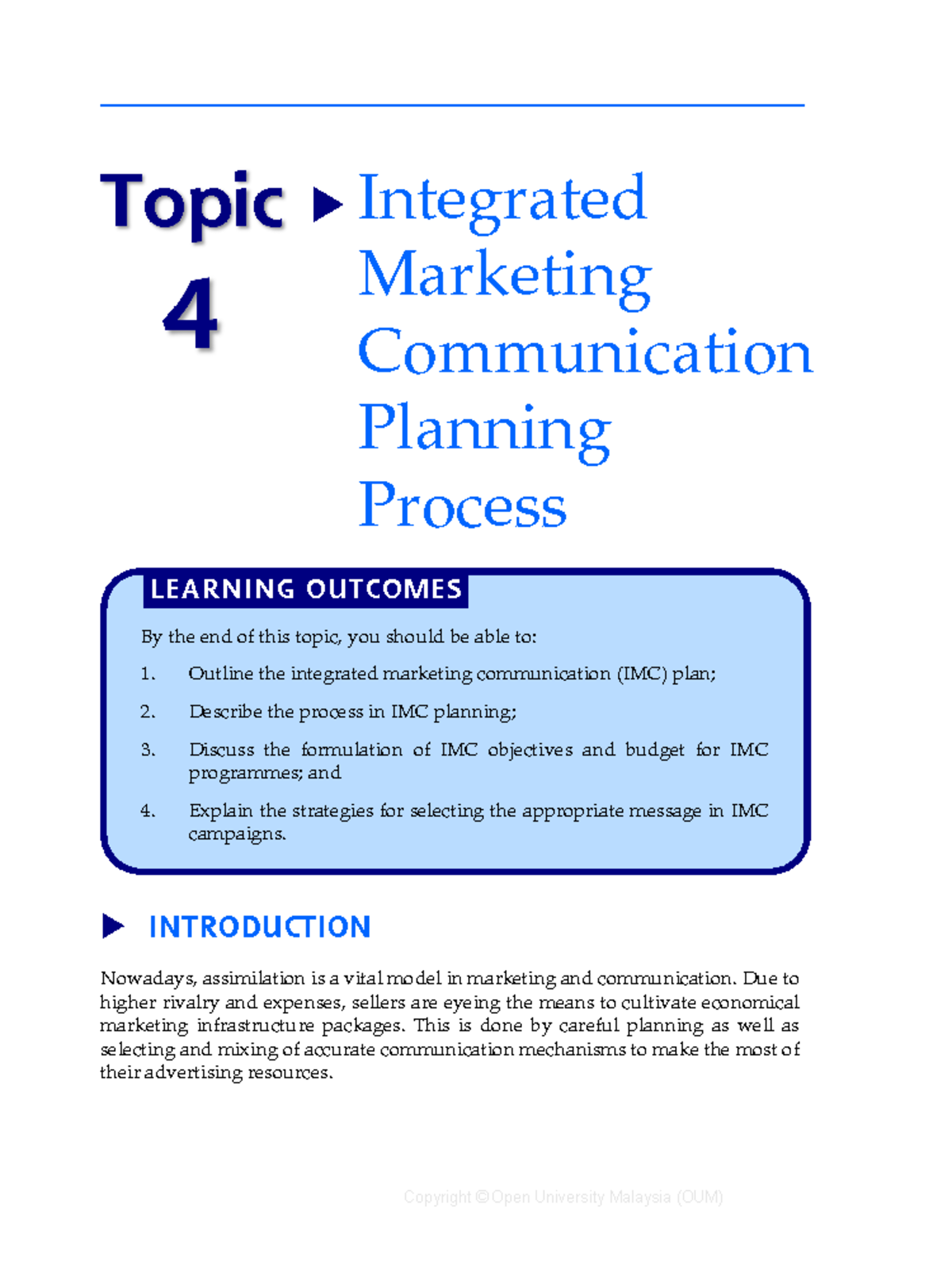 08 AMKM5203 T4 Integrated Marketing Communication Process Plan ...