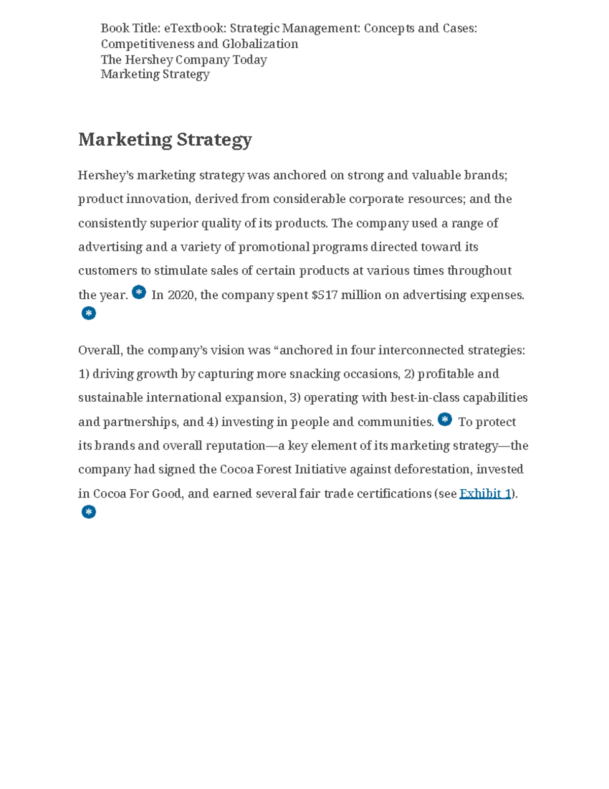 Marketing strategy - case stusy - Book Title: eTextbook: Strategic Management: Concepts and ...