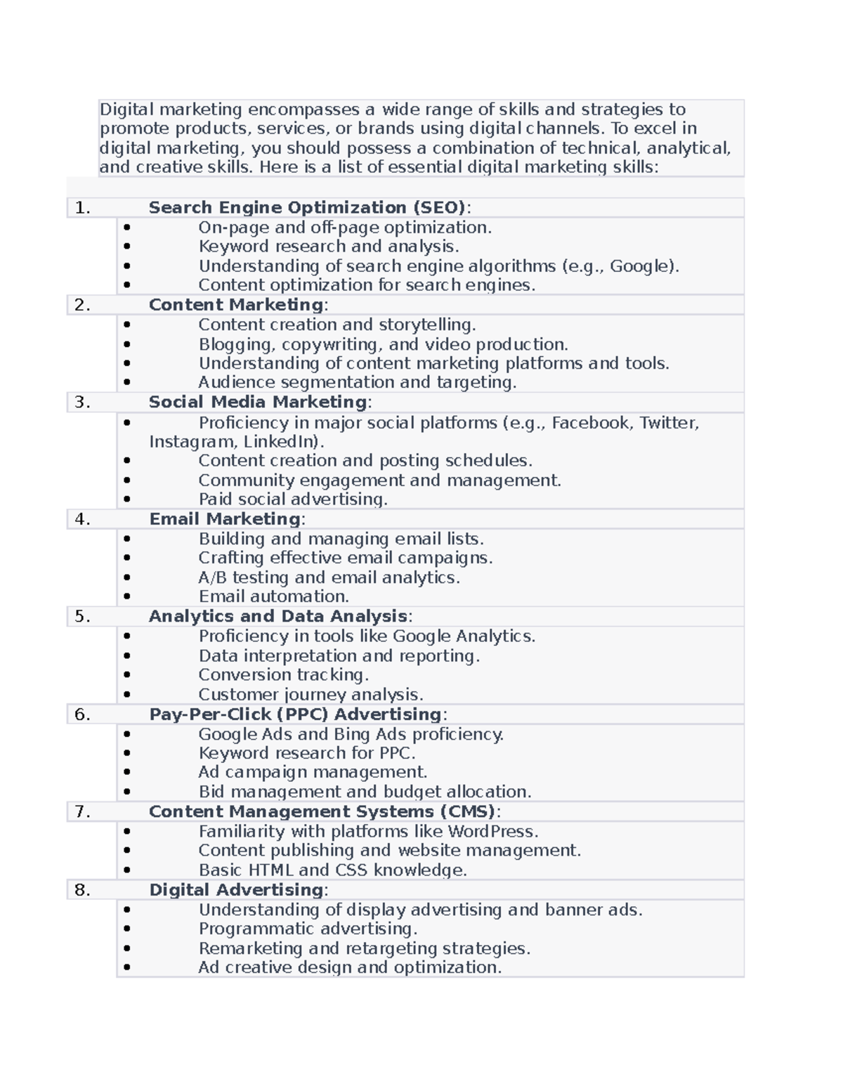 Digital Marketing skills - Digital marketing encompasses a wide range of skills and strategies ...