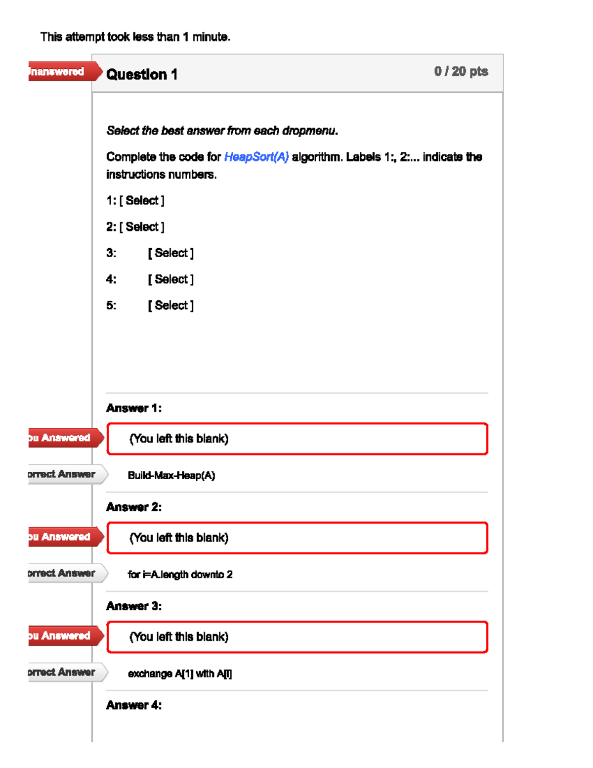 M7V6 - Heap sort practice - COMP 3270 - Studocu