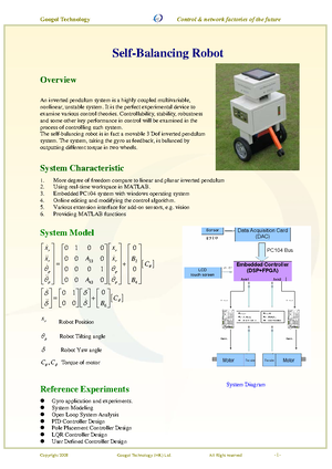 A Two-Wheeled Self-Balancing Robot with the Fuzzy - Hindawi Publishing ...