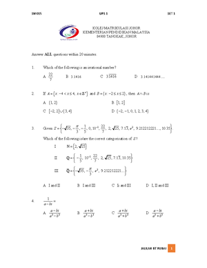 Sp025 cp 6 - lab tuto - EXPERIMENT 6: DIFFRACTION GRATING Course Learning Outcome: Solve ...