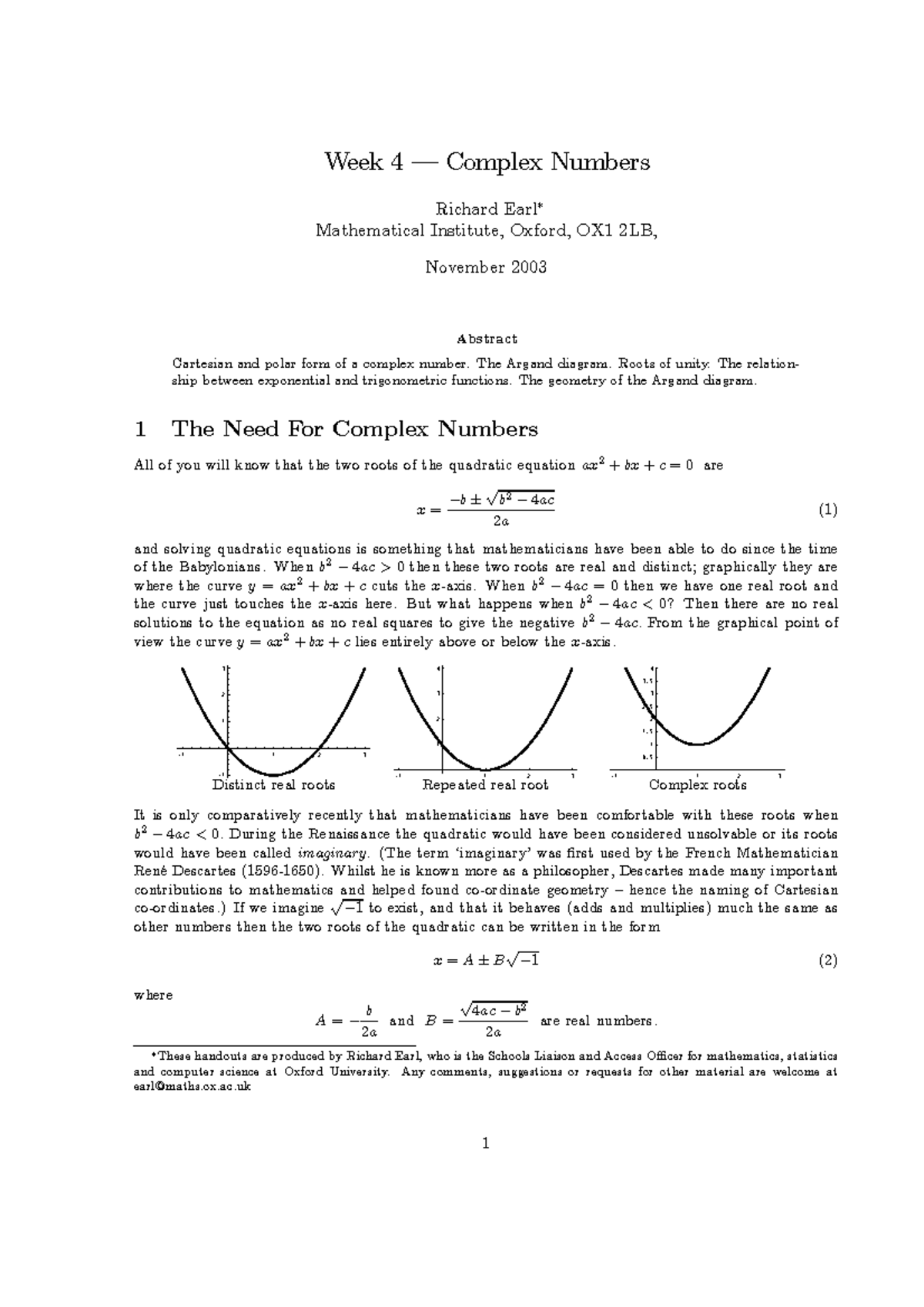 Complex Homework Week 4 Complex Numbers Richard Earl complex-homework-week-4-complex-numbers-richard-earl