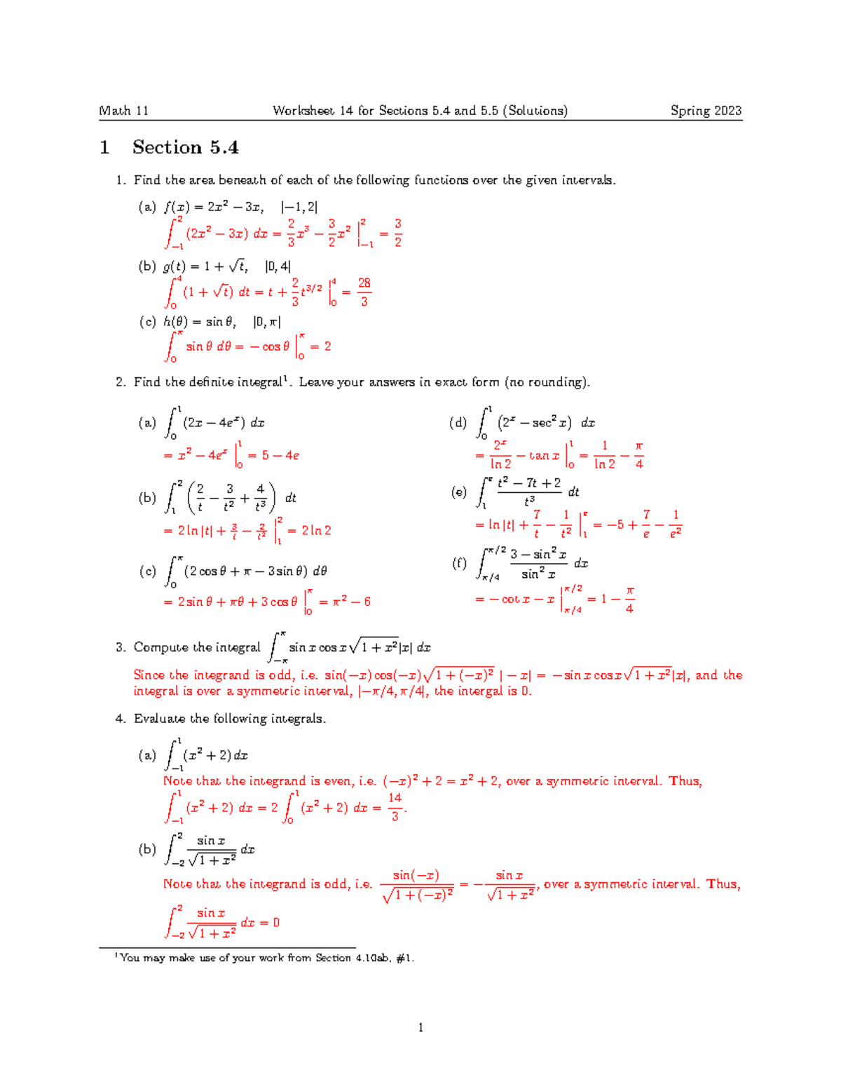 Math 11-Worksheet 14 Sol - Math 11 Worksheet 14 for Sections 5 and 5 ...