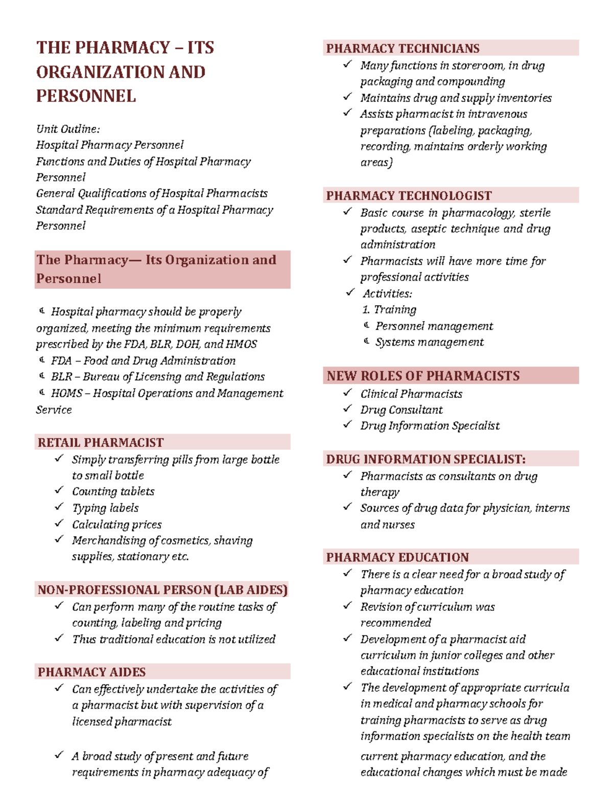 Pharma Notes 4 - This would be a big help to all students. - THE ...