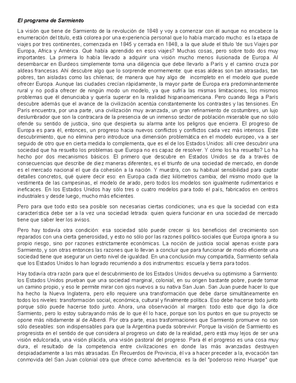 Documento - 5to secundaria historia nacional sarmiento, alberdi y mitre ...