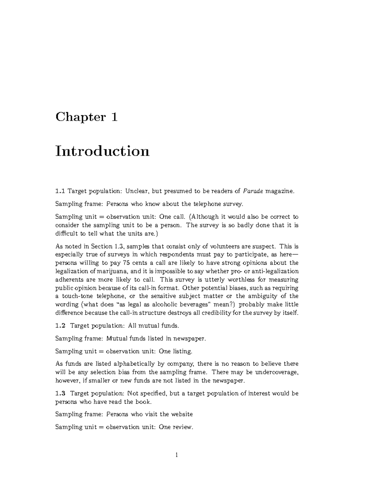 Solutions Manual For Sampling Design and Analysis - Chapter 1 ...