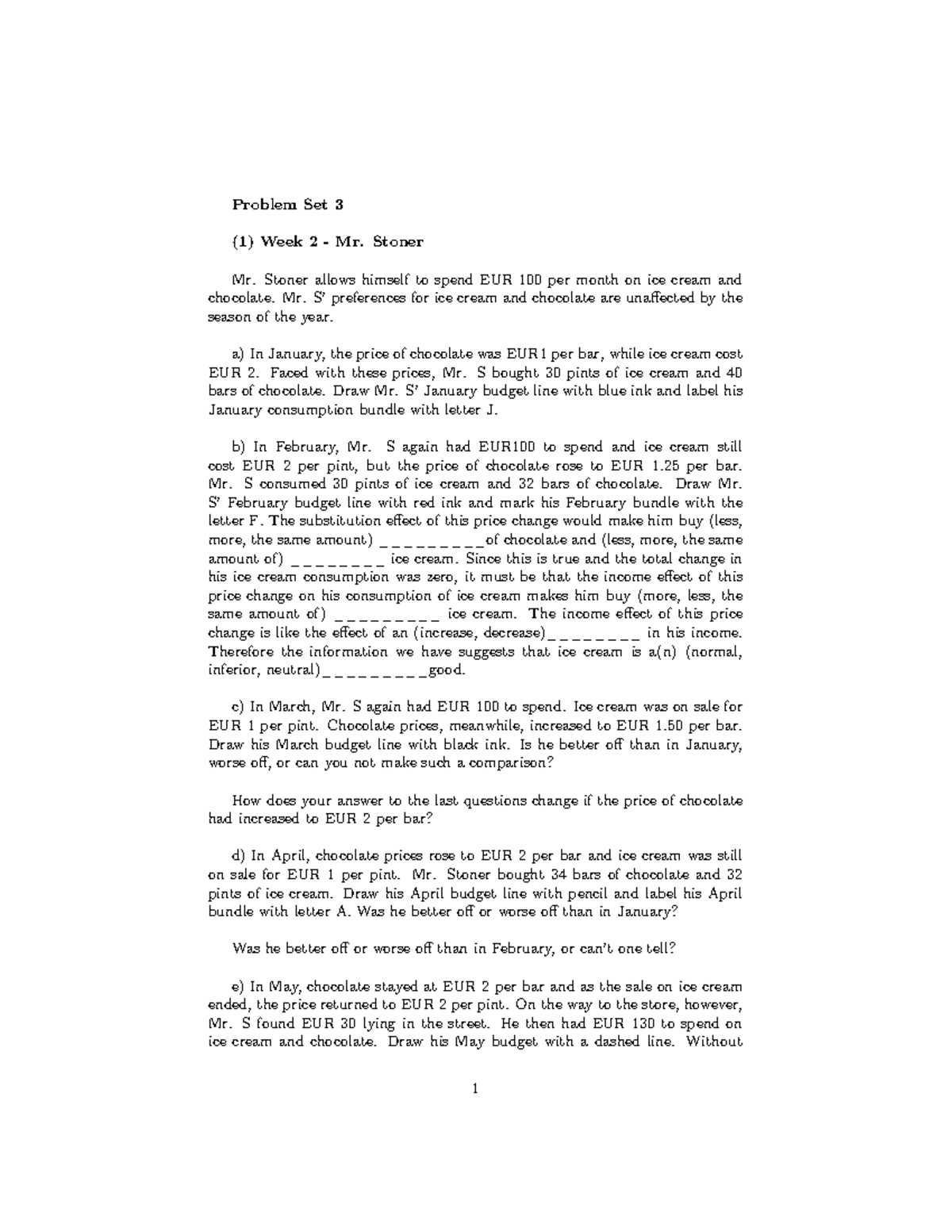 Compulsory declarations, questions week 3 - Problem Set 3 (1) Week 2 - Mr. Stoner Mr. Stoner ...