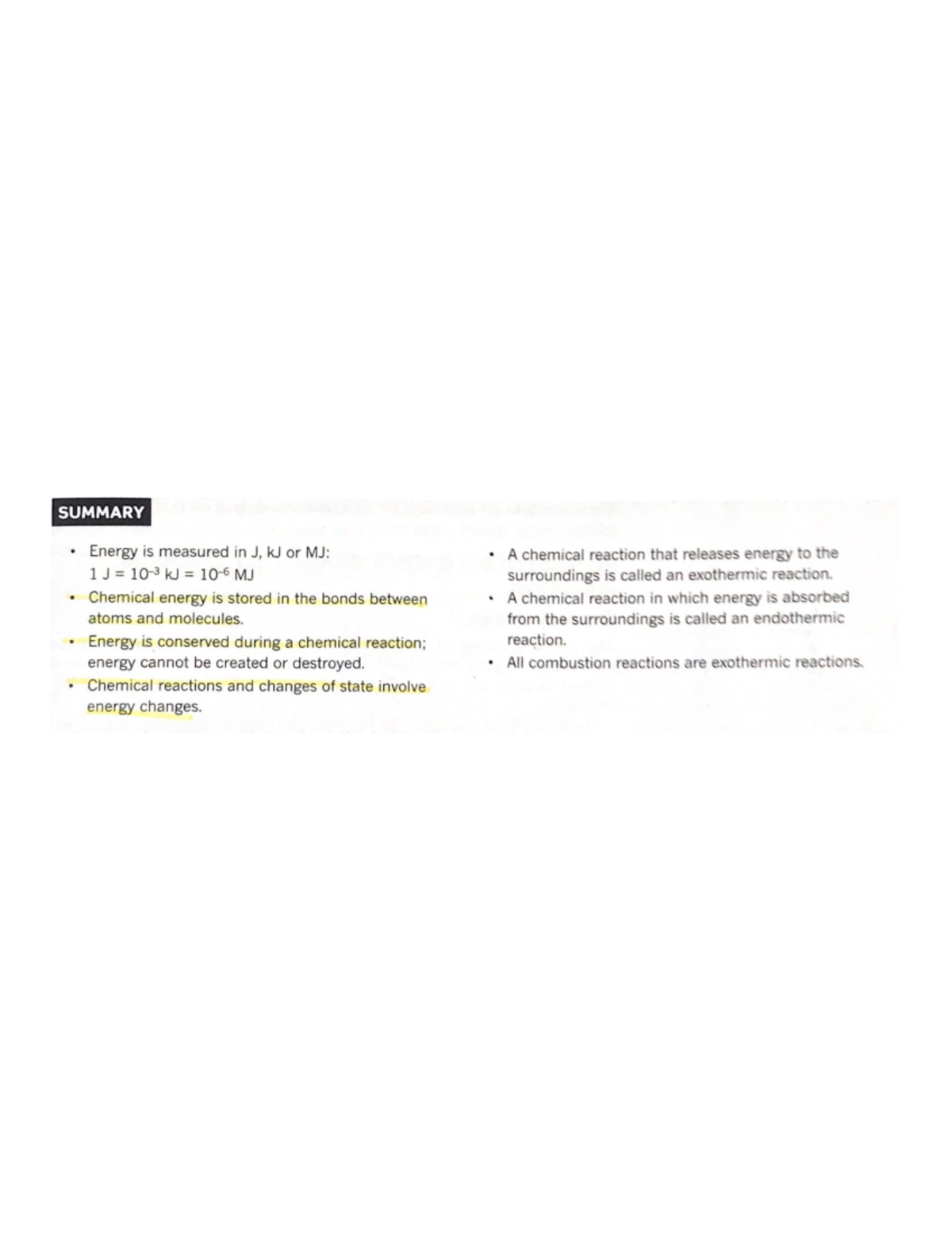 Summary 2 - Useful chemistry concepts practice for revision - SLE133 ...