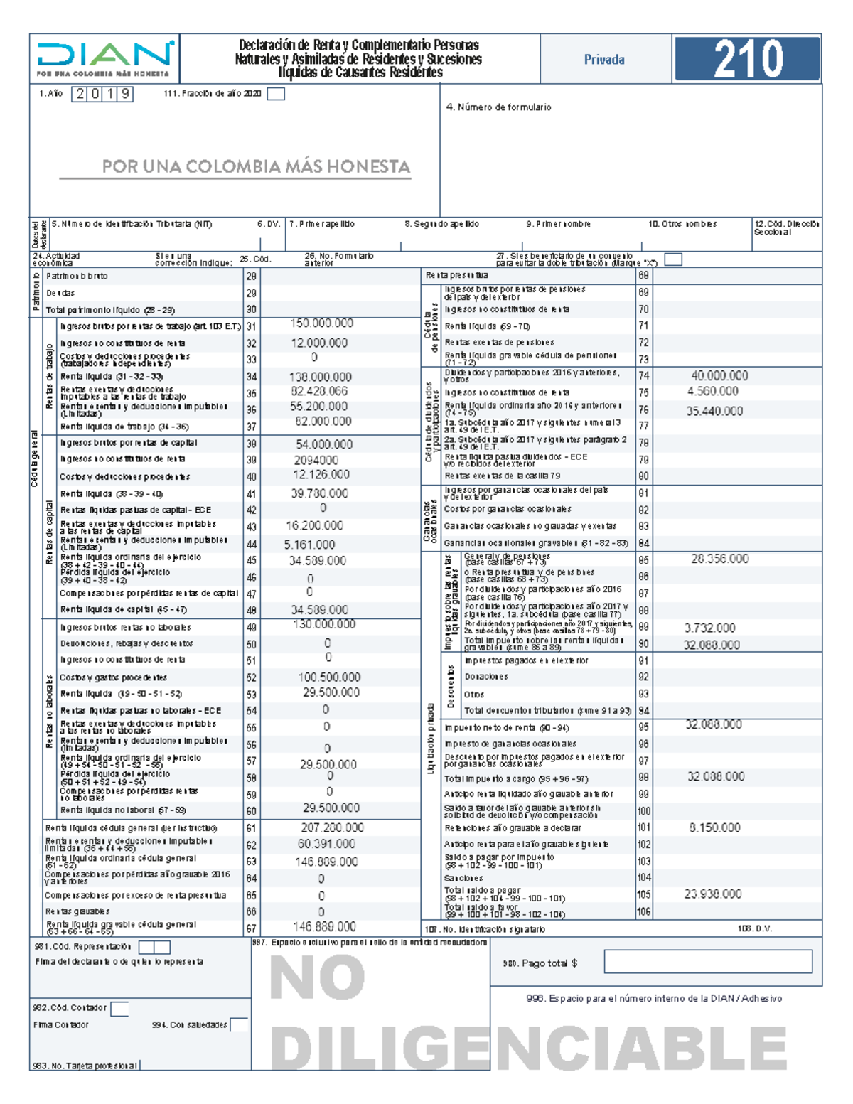 Formulario 210 2020 - Como Usuario Registrado debes seleccionar la ...
