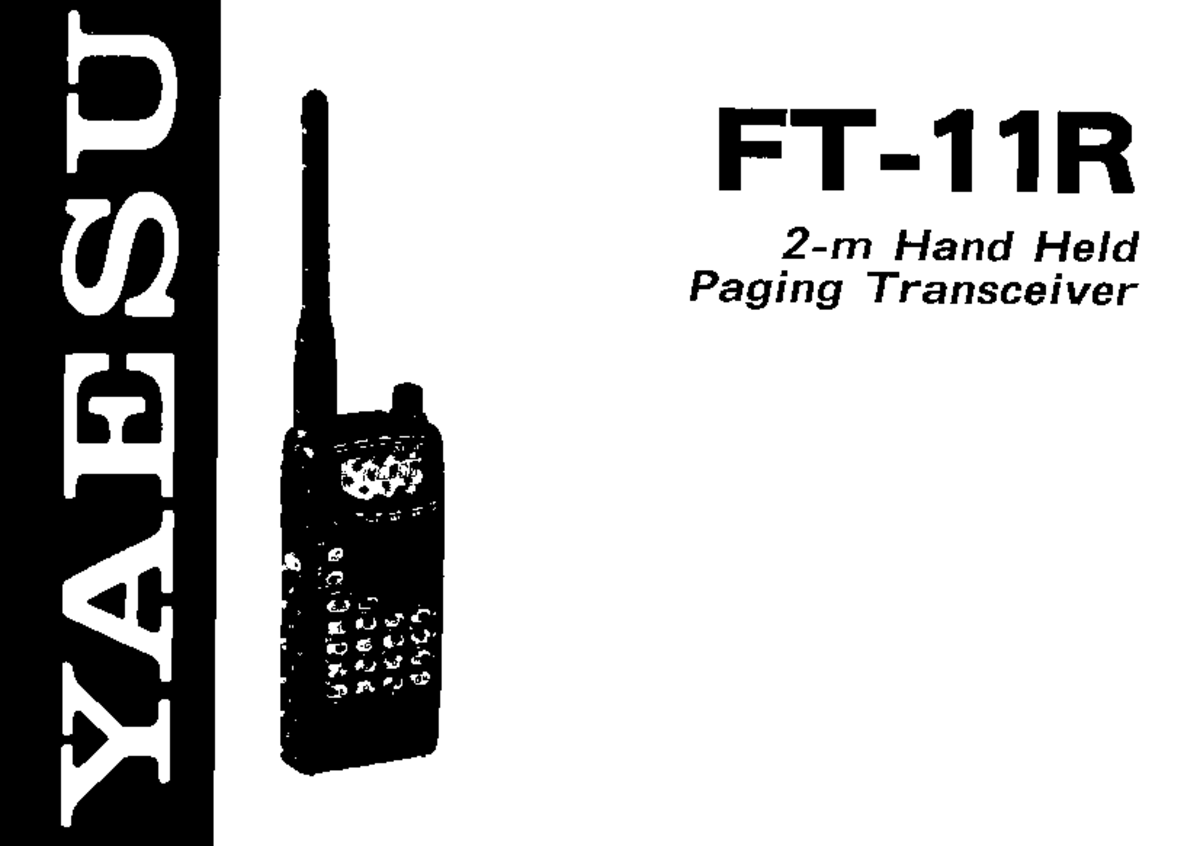 FT-11R Operating Manual - Matemática II - Studocu