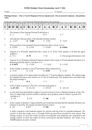 ST2001 Tutorials 2021-22 - Tutorial Worksheets TW. ST2001 Introduction to Biostatistics Tutorial ...