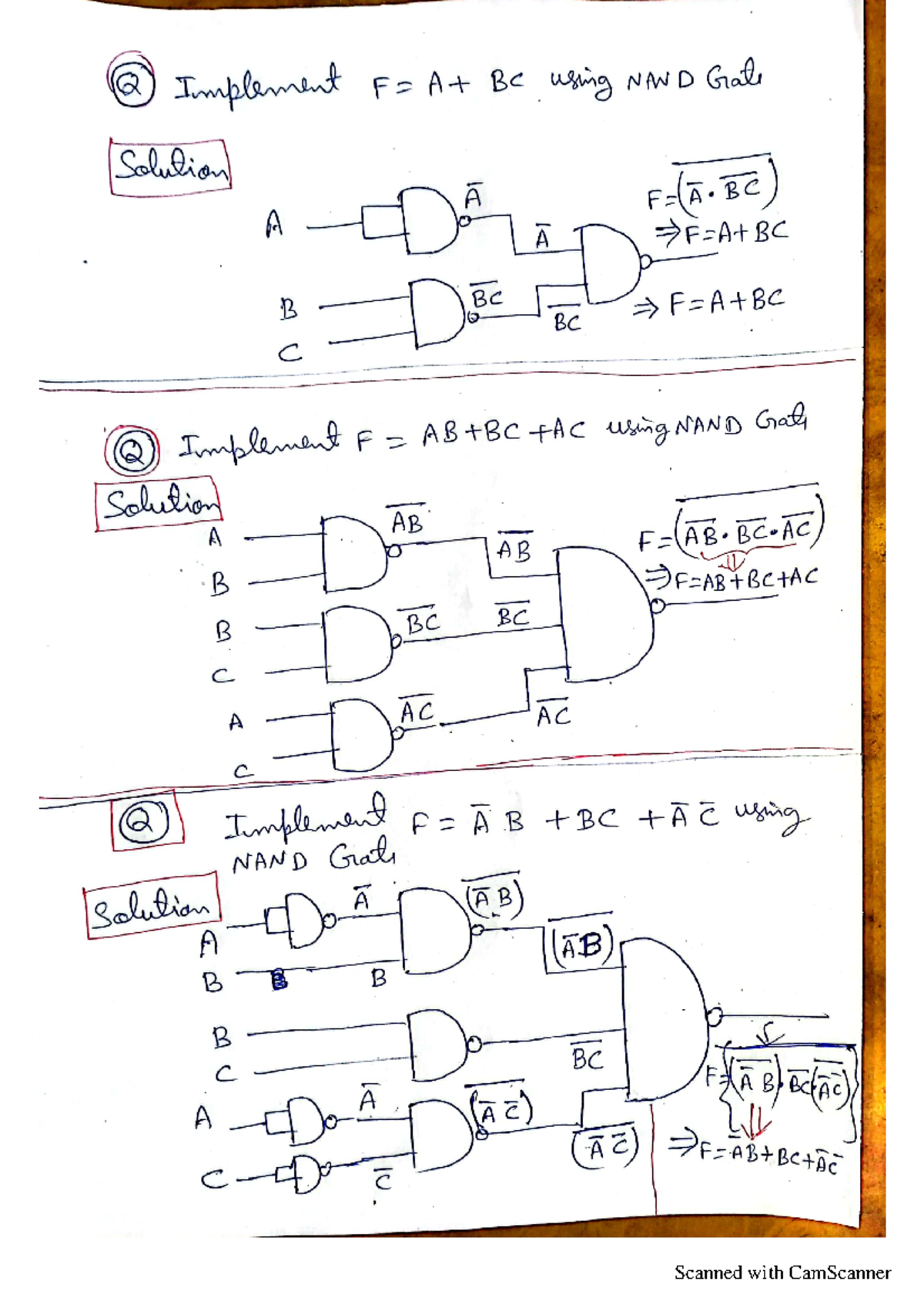 Part 4 Implementation using NAND and NOR Gate - Computer science ...