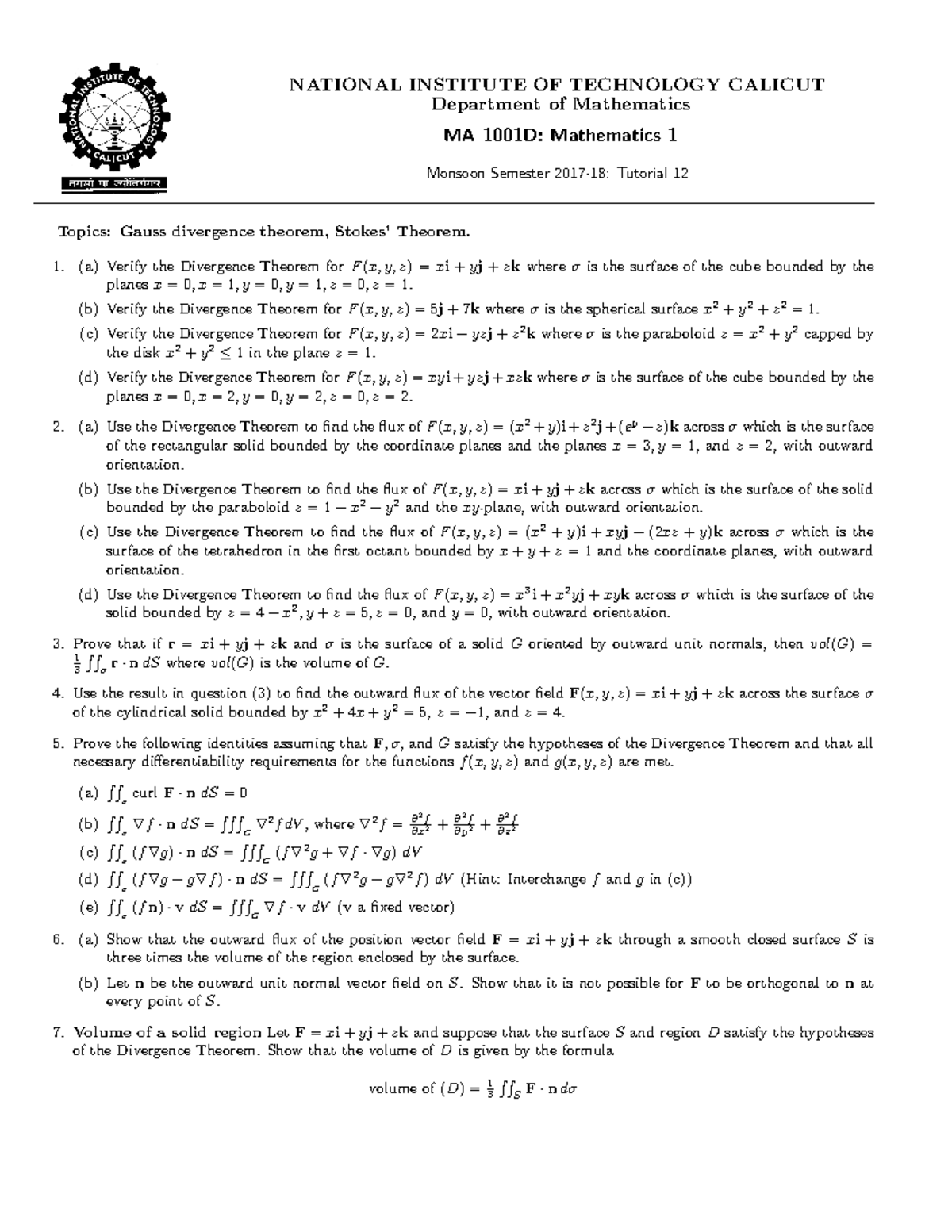 Maths Tutorial 12 - Engineering mathematics is a branch of applied ...