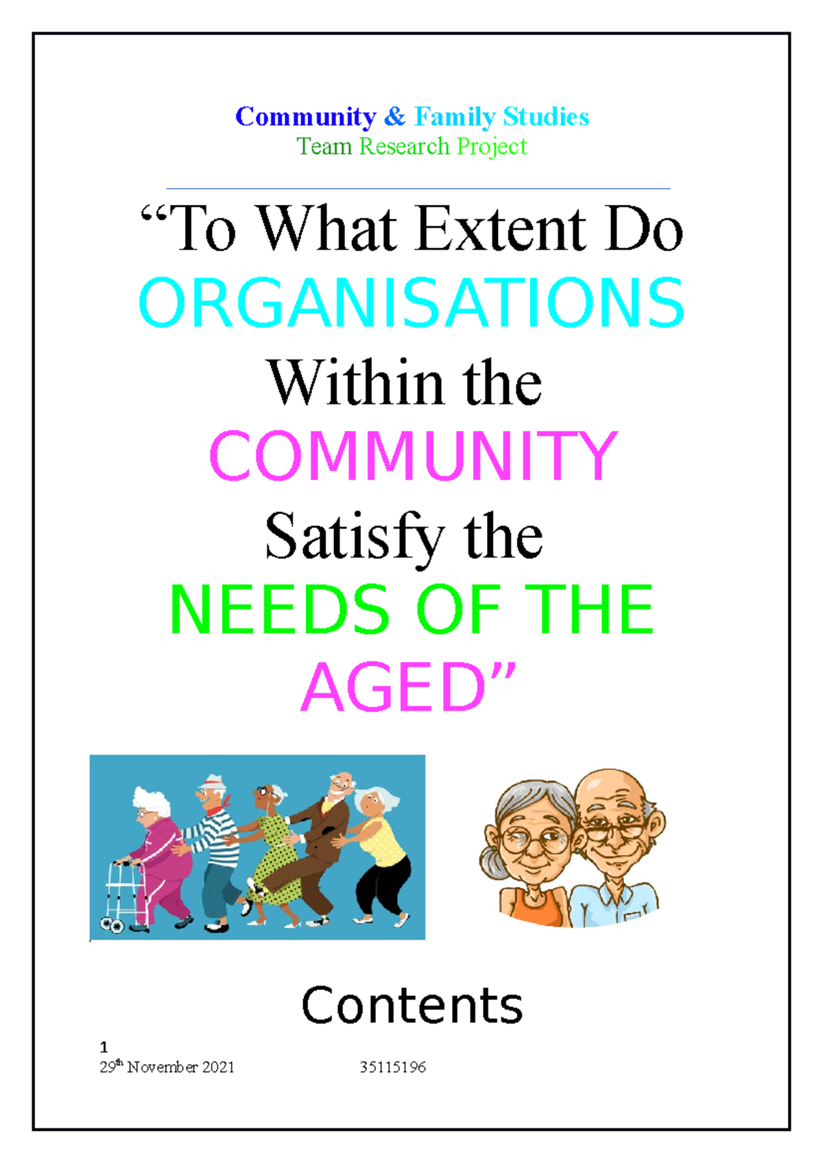 CAFS IRP - Very good notes - Community & Family Studies Team Research ...