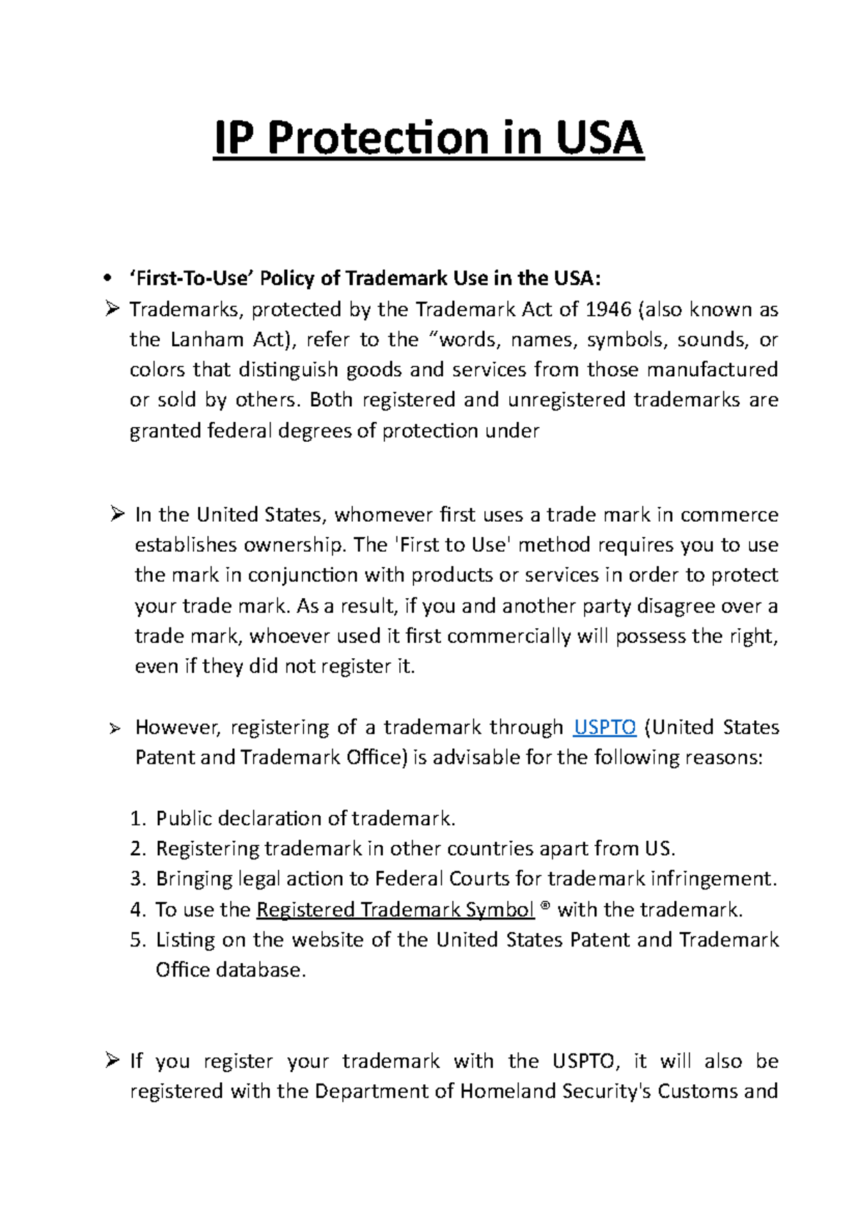 IPProtectionin USA - This is an information on how to file an ...