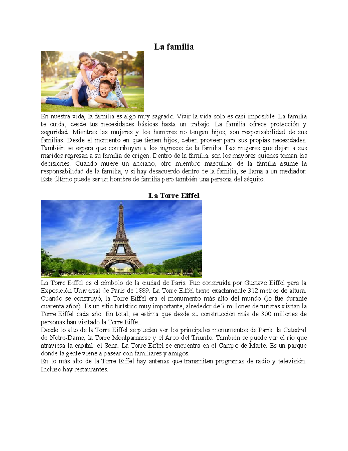 C.R Tarea 2 - La familia En nuestra vida, la familia es algo muy ...