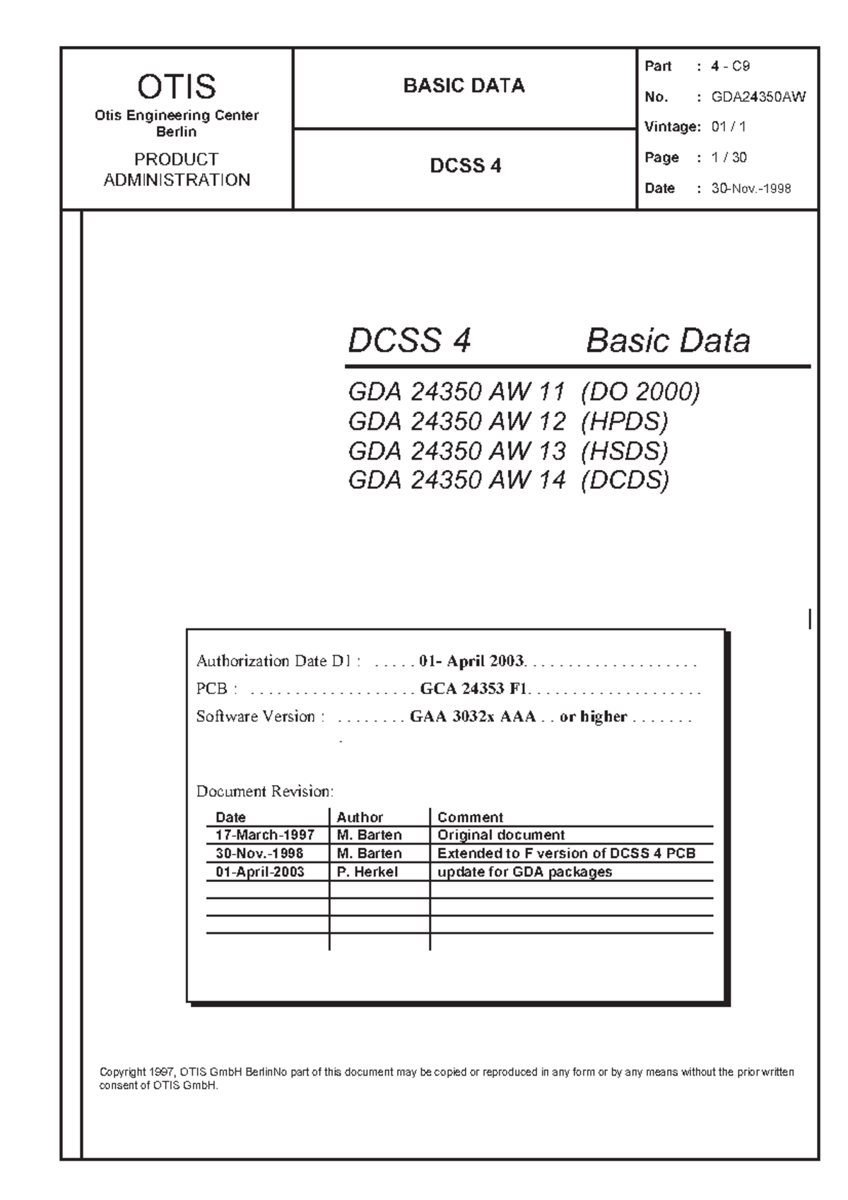 OTIS DCSS 4 Basic Data - Image Shack - OTIS Otis Engineering Center ...