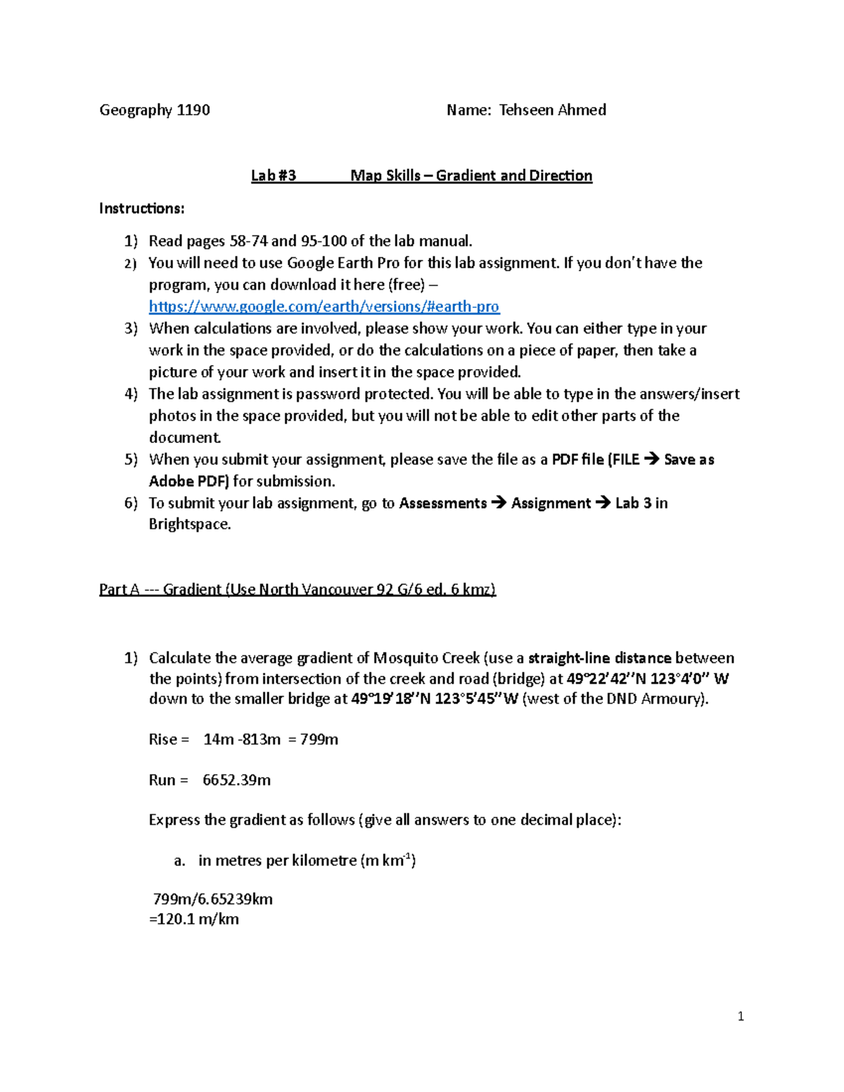 Geology 1190 Lab 3 lecture notes - GEOG 1180 - Langara - Studocu