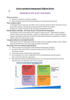 Operational Analysis - Case Study 1 - Lesson 2 - HBM 491 Operational ...