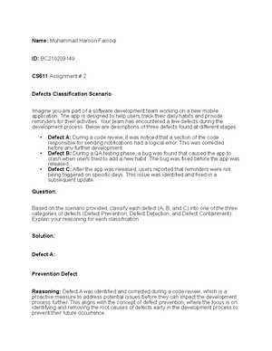 software Quality Engineering cs611 - Software Quality Engineering Contents Module-01: Software ...