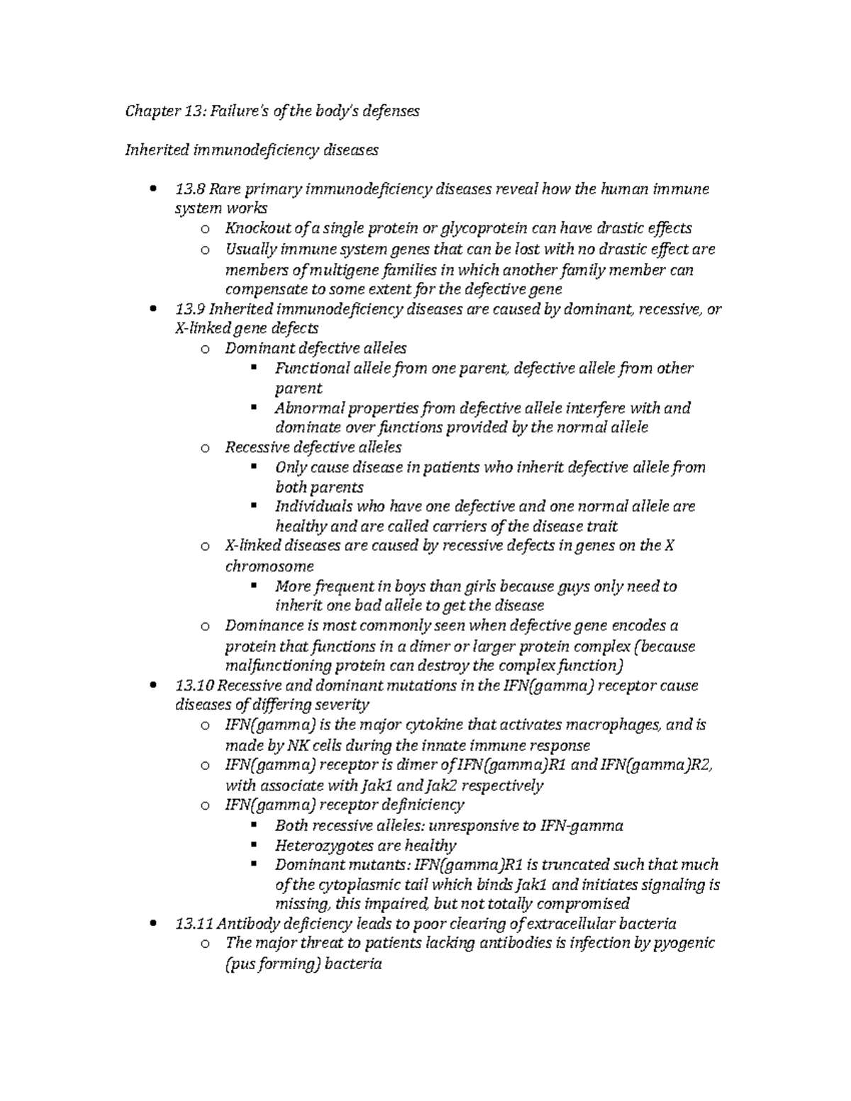 Chapter 13 Notes Failures Of The Body s Defenses Chapter 13 Of The chapter-13-notes-failures-of-the-body-s-defenses-chapter-13-of-the