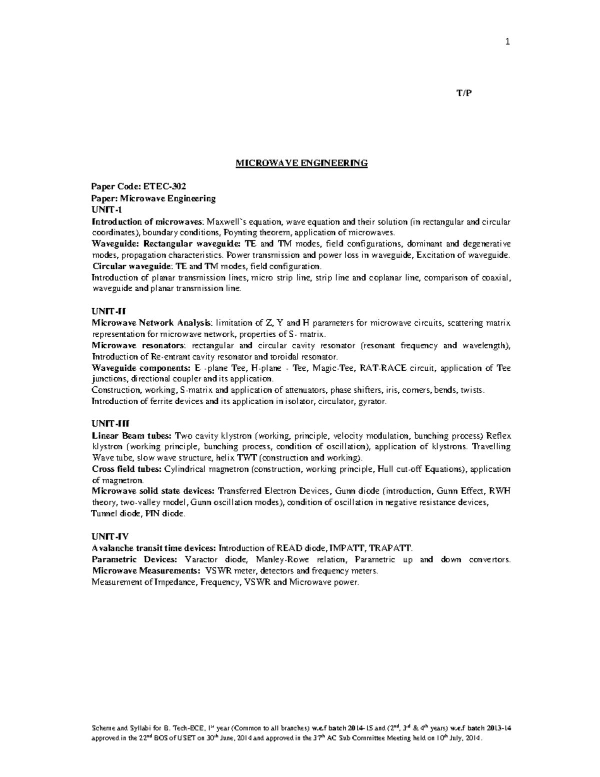 Final Syllabus Ece 3rd Semester 45678 Warning Tt Undefined Function 32 Tp Scheme And