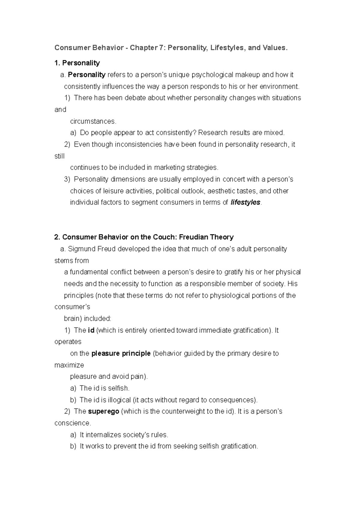(Consumer Behavior )summary ch7 - Consumer Behavior - Chapter 7 ...