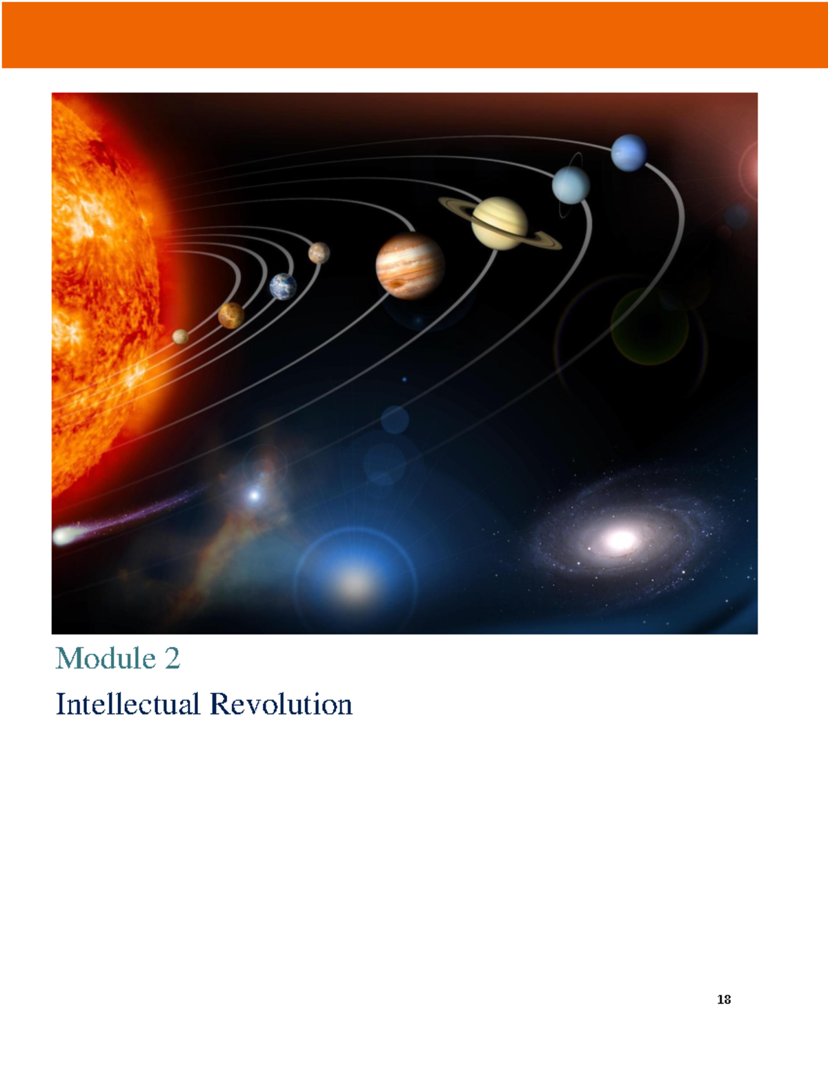 STS Module 2 - Module 2 Intellectual Revolution Module 2: Intellectual ...