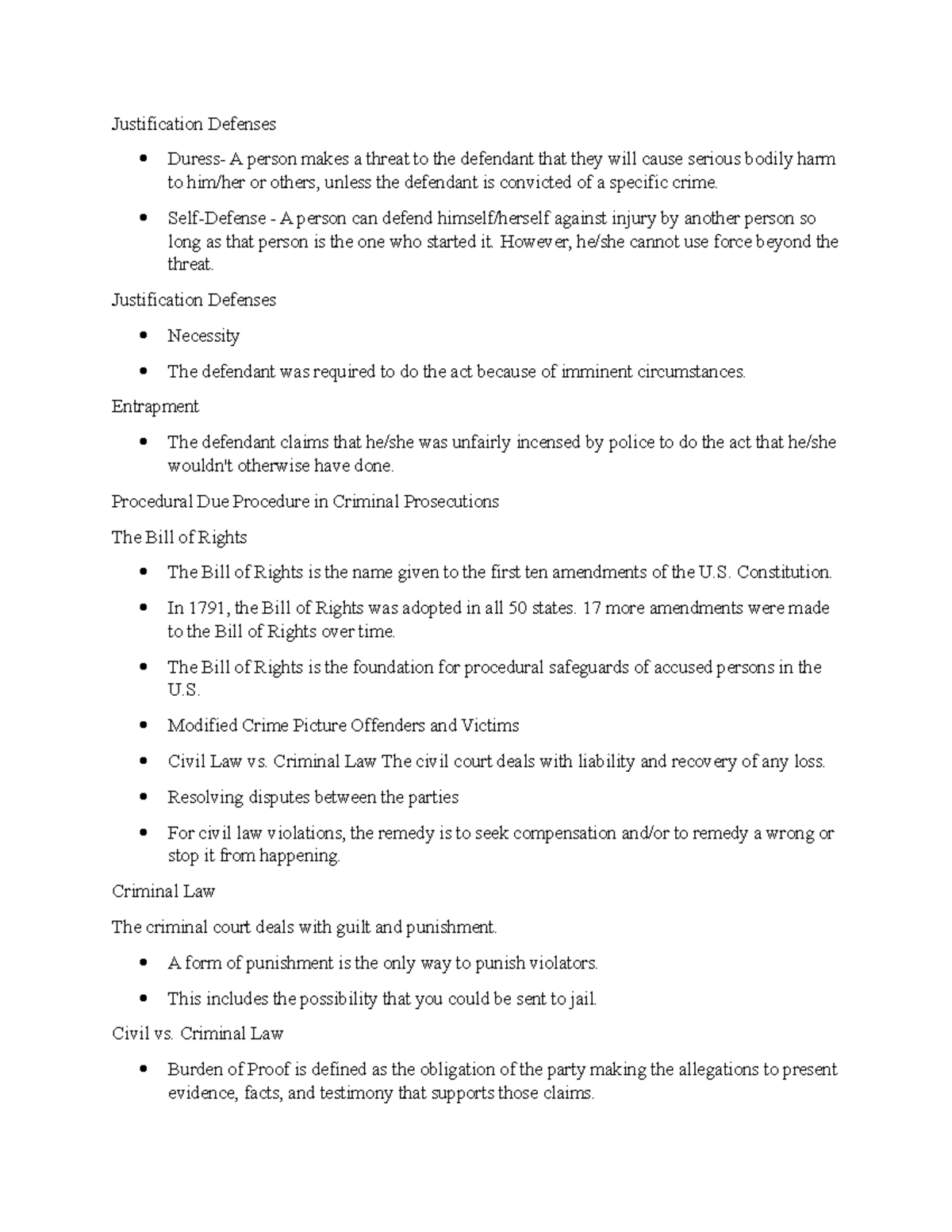 Criminal Justice Notes JURY Trial Police Process AND DUE Process Notes ...