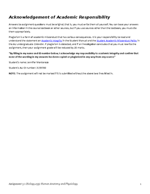 1. Assignment 1 sch4u 01 TVO ILC - Unit 1 Assessment Unit 1 Assessment ...