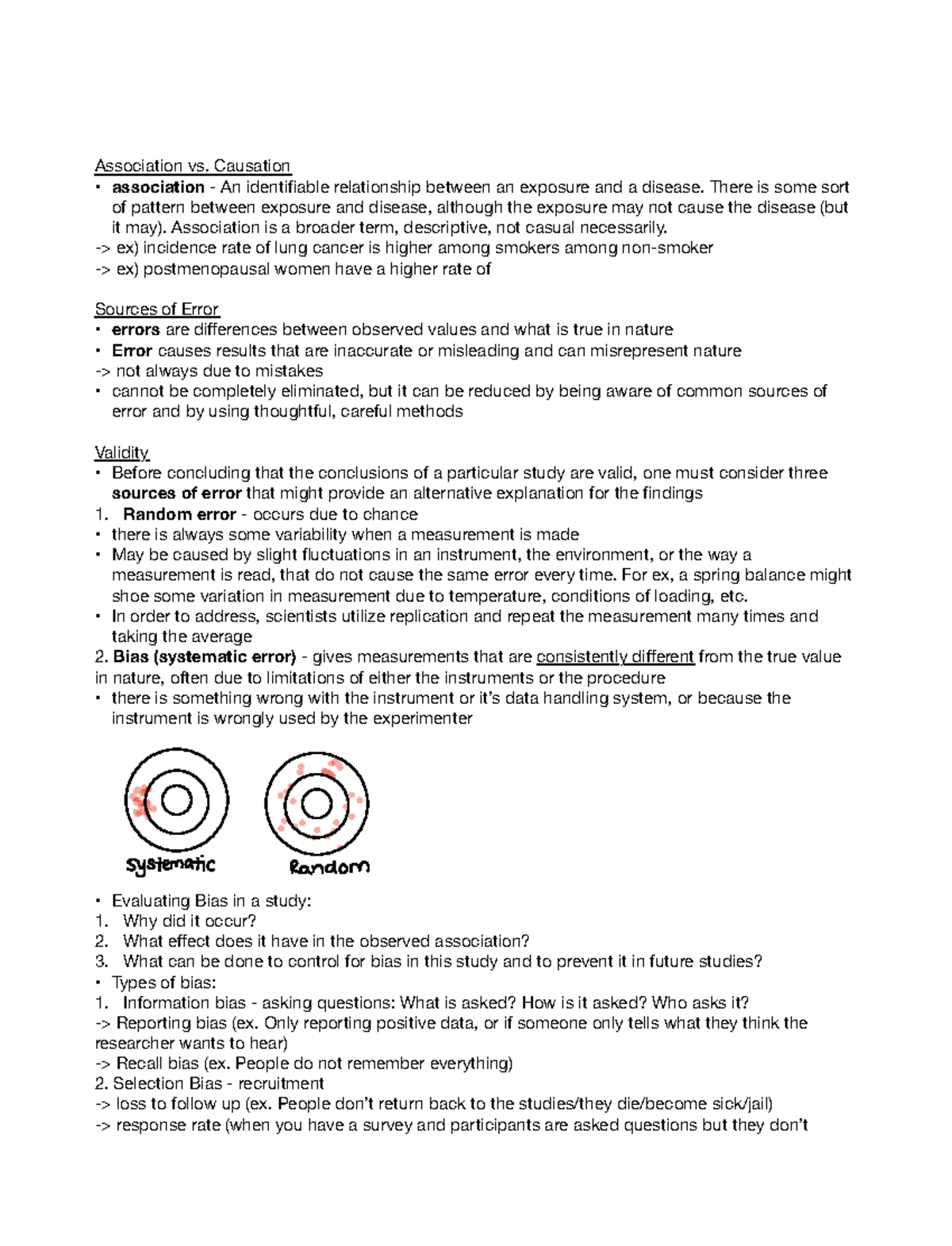 Ethics PHTH - Association vs. Causation association - An identifiable ...