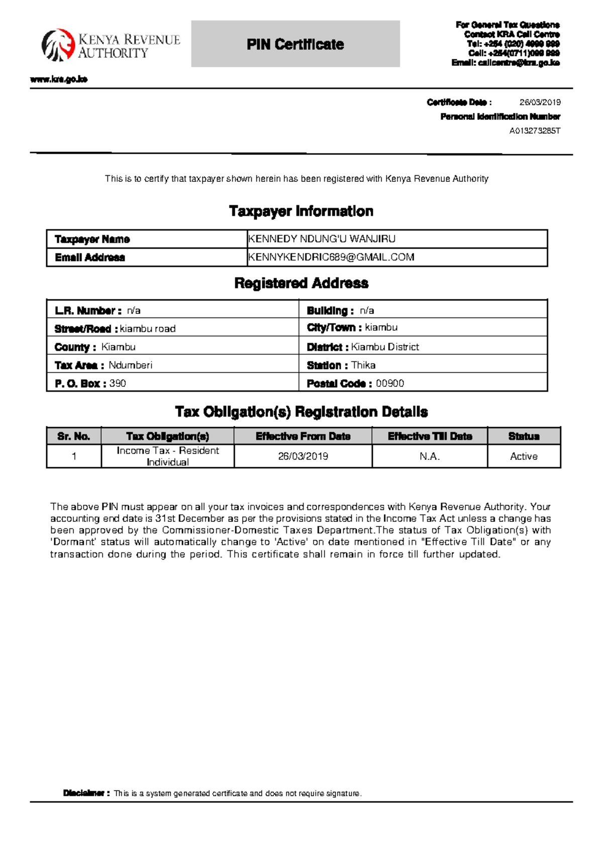 Receipt (88) - medicine - Certificate Date : Personal Identification ...
