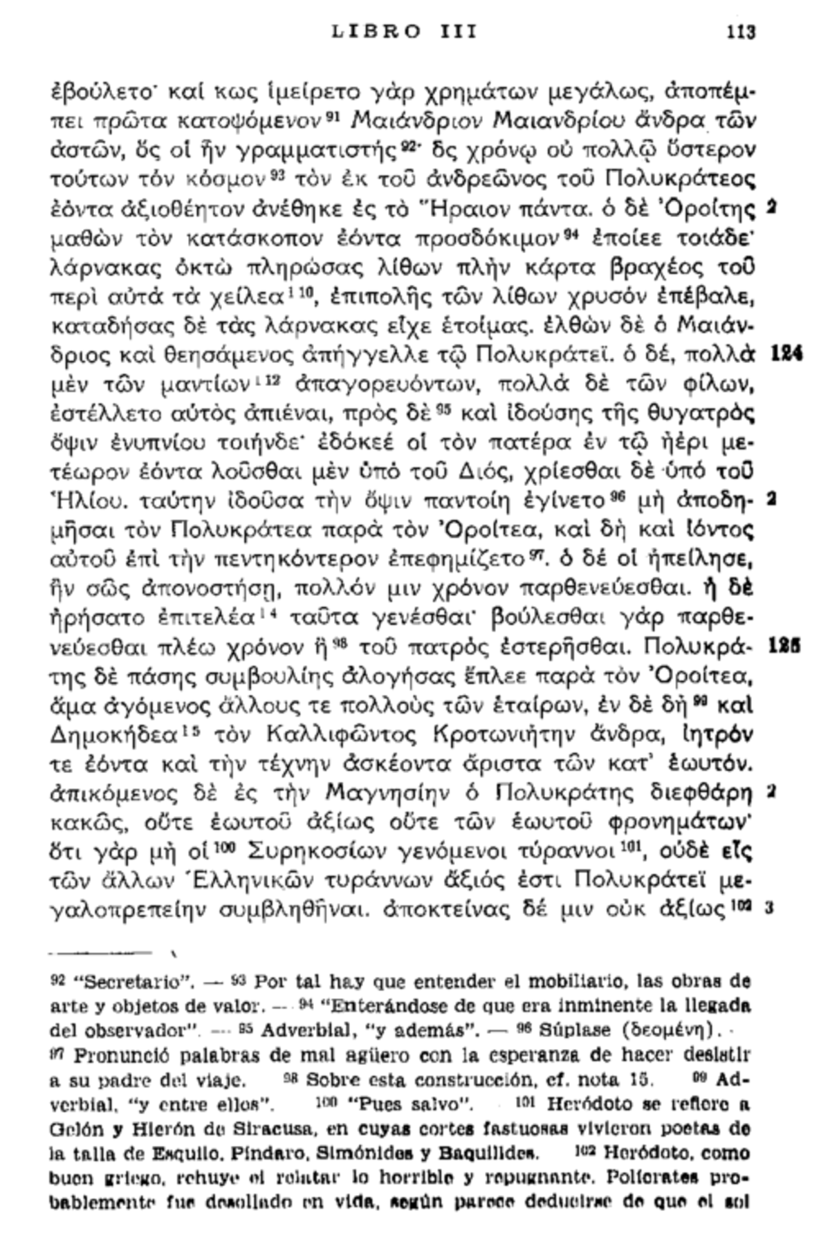 Herodoto, libro 3 - L I B R O I I I 113 έβούλετο' καί κω ς ί είρετο γ ά ...