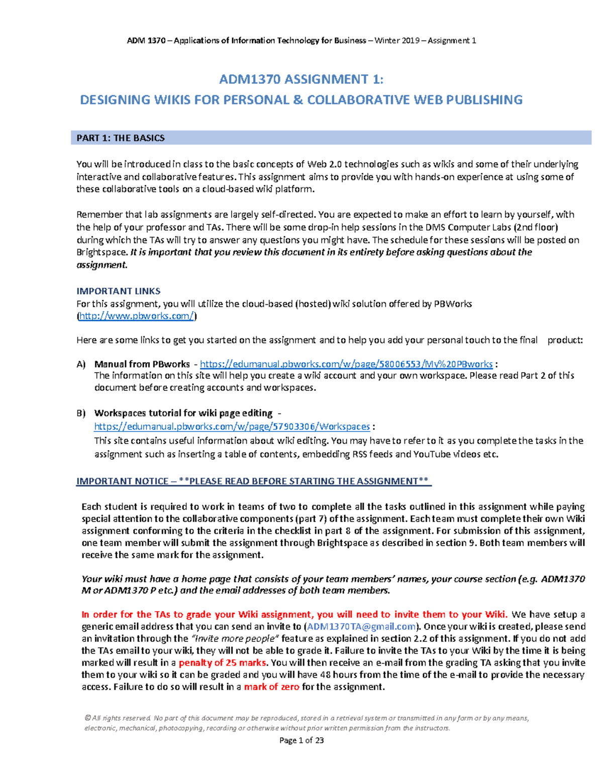 ADM1370 wiki assignment - ADM 1370 – Applications of Information ...