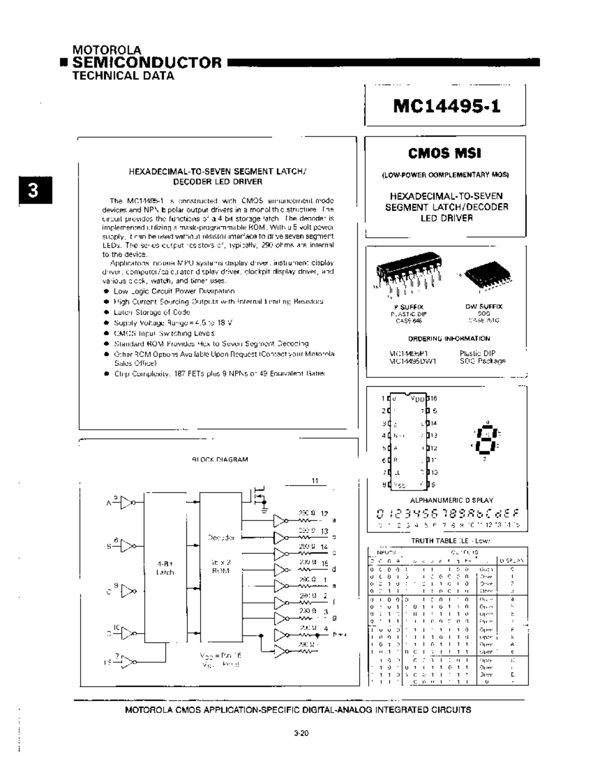 MC14495 - Summary digital logic design - Studocu