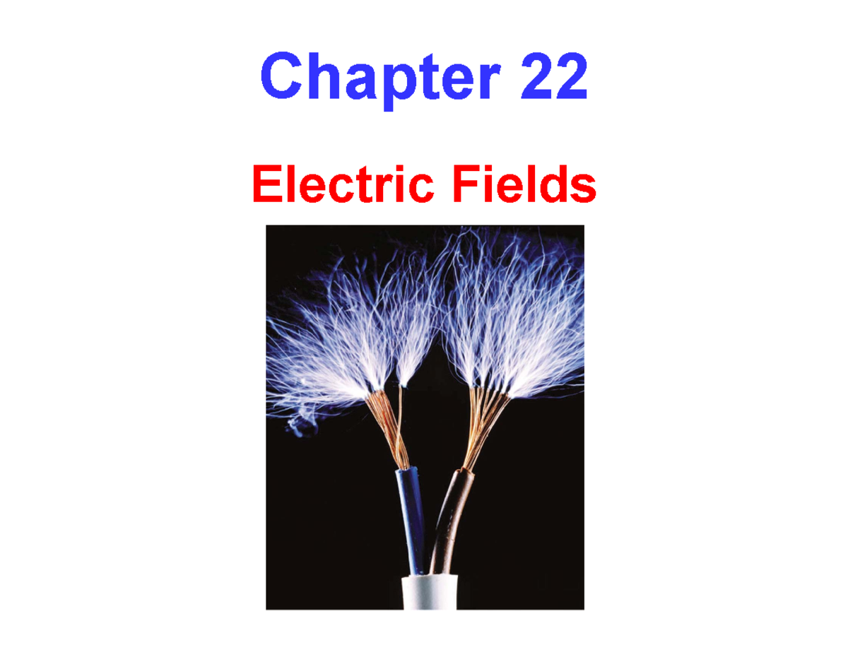 Principles of Physics- Tenth Edition- Chapter 22 - Chapter 22 Electric ...