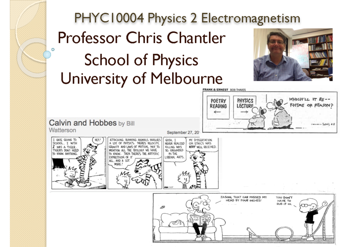 2022Lecture 01 - physics lecture notes 1 - Physics 2 Electromagnetism ...
